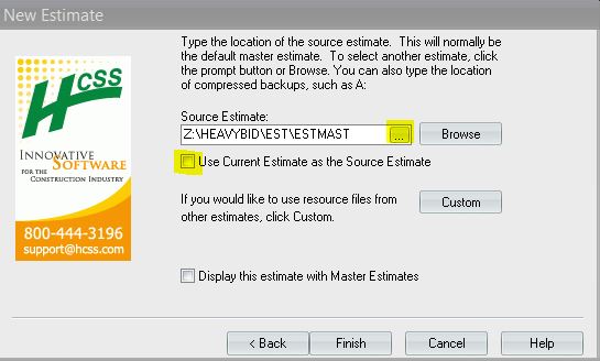 How to Create an Estimate Based on Different Sources