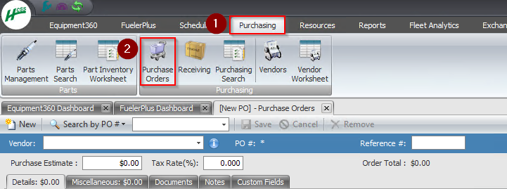 How to Create a Purchase Order