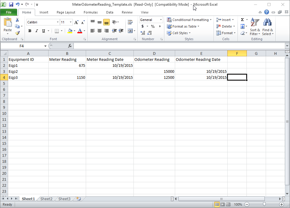 How to Import Meter Readings into Equipment360