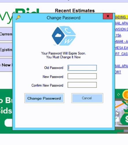 Your Password Will Expire Soon. You Must Change It Now