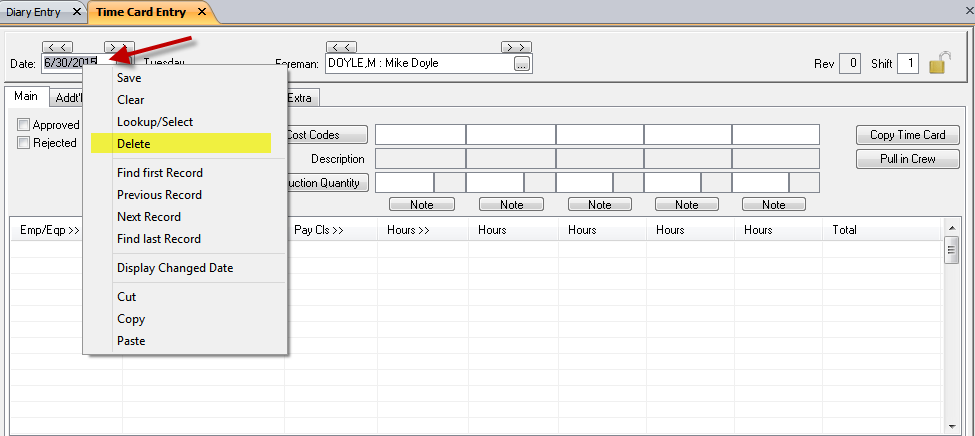 How to Remove Blank Time Cards and Re-Import the Correct Time Card