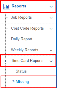 How to Run a Missing Time Card Report in HeavyJob Web