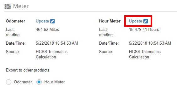 How to Update Meter Readings in HCSS Telematics