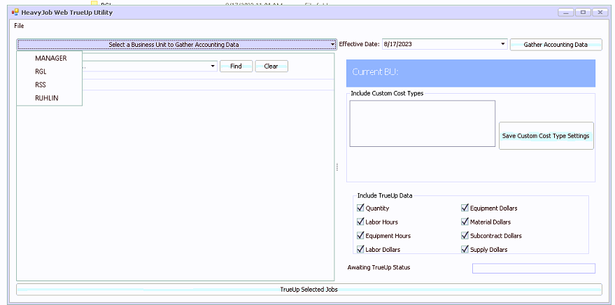 How to TrueUp HeavyJob Web