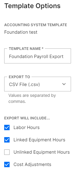 How to Configure Export to Accounting for Foundation