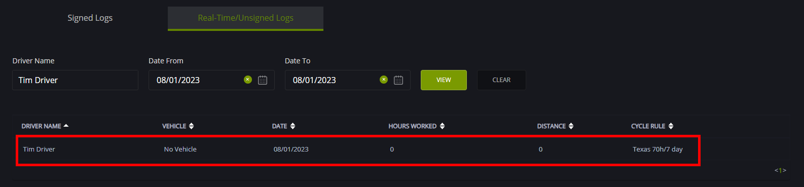How to View Real-Time and Unsigned Logs in the eLogs Management Portal.