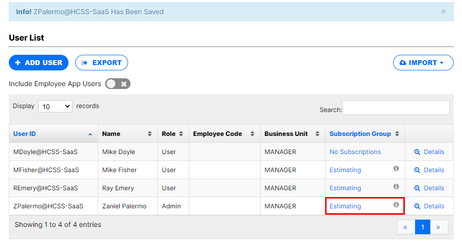 How to Assign a Credentials User to a Subscription Group with HeavyBid Access