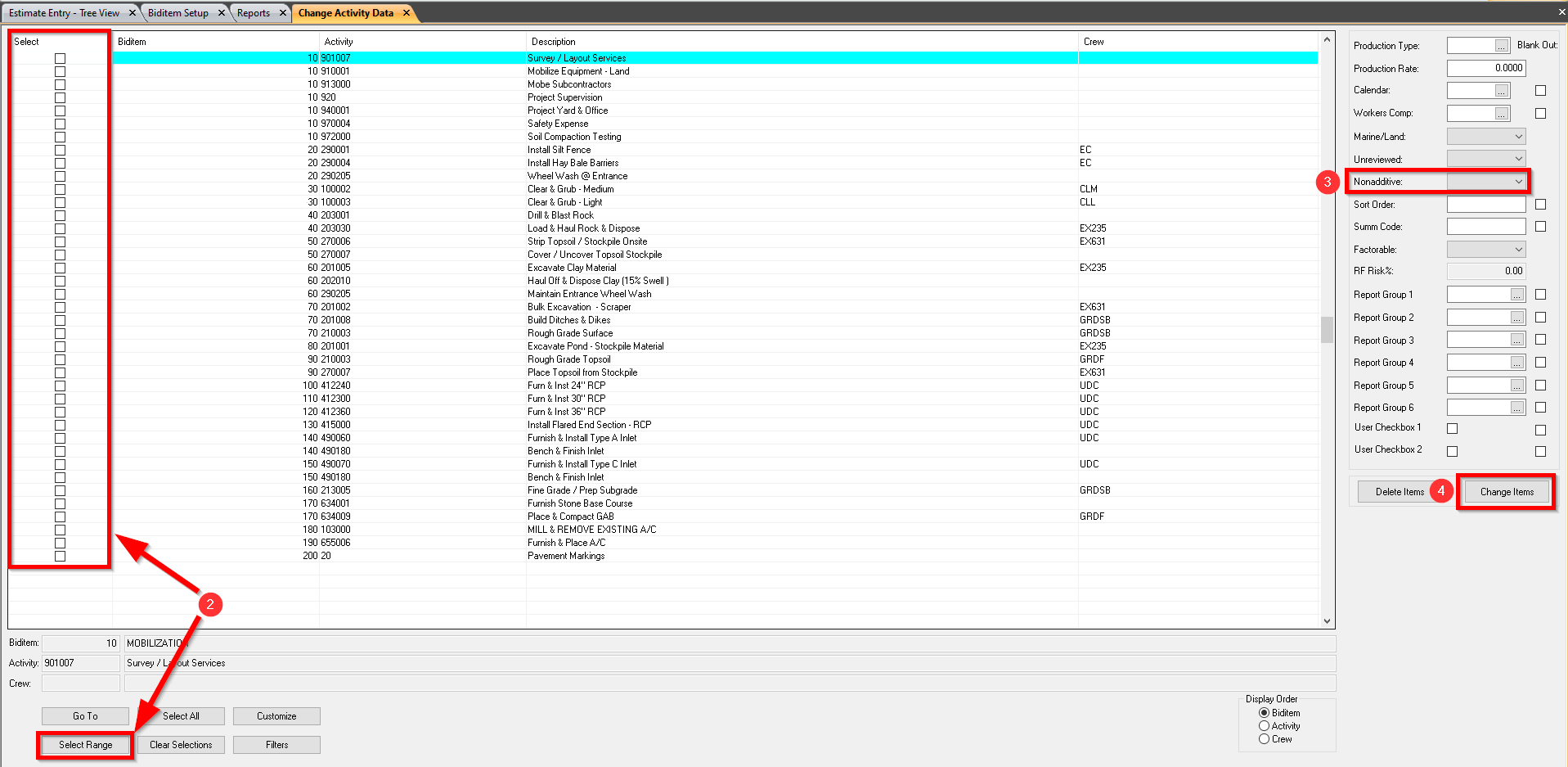 How to Mark an Activity as Non-Additive