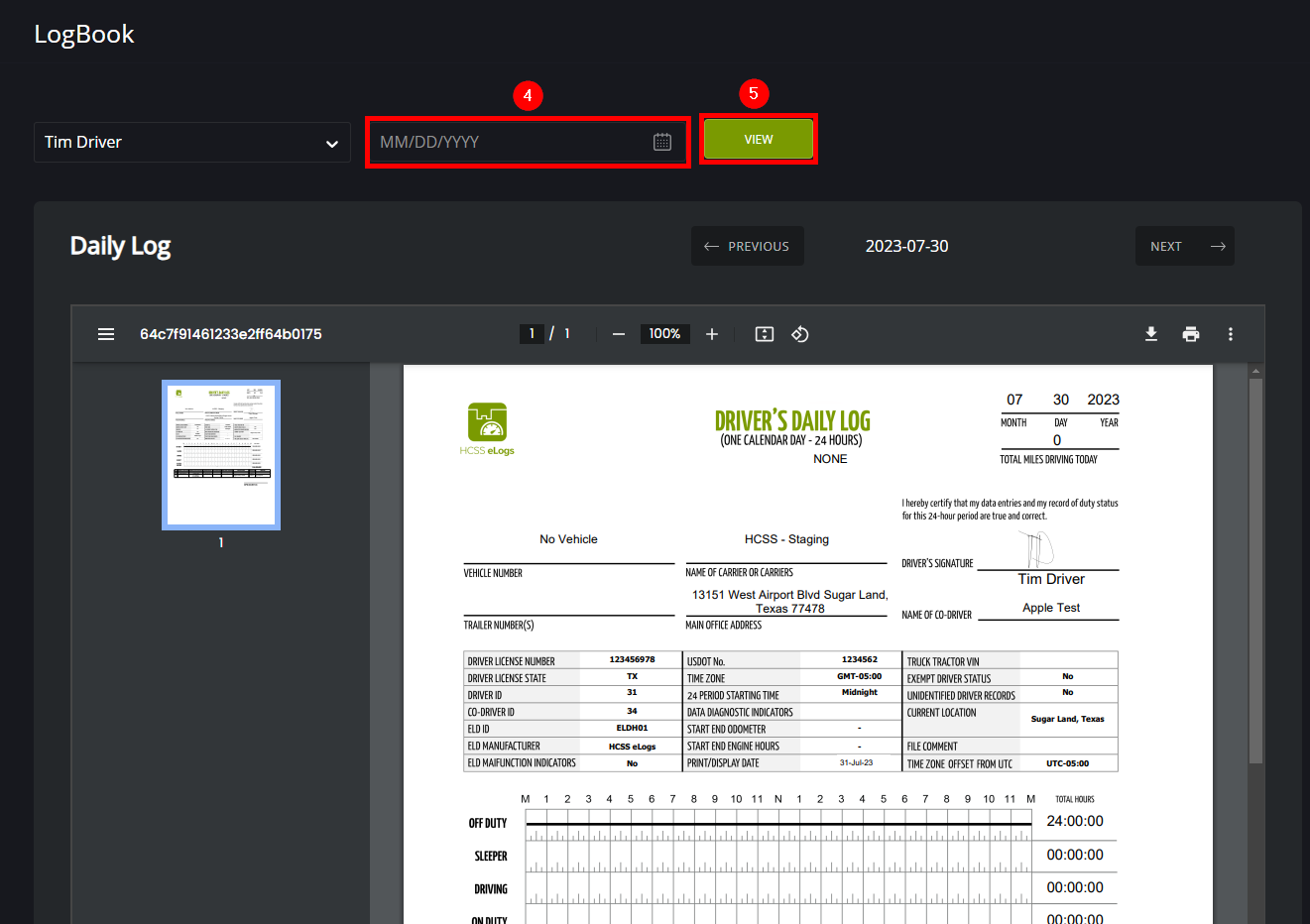 How to Edit Driver Logs in the eLogs Management Portal