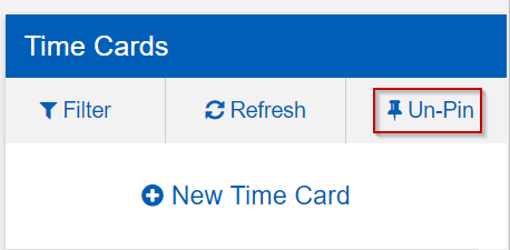 How to Pin/Un-Pin Time Cards in HeavyJob Web