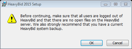 How to Update a HeavyBid Network (Multi-User) System