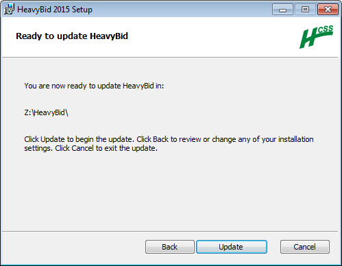 How to Update a HeavyBid Network (Multi-User) System