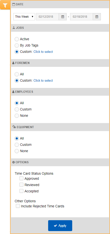 How to Pull in Time Card Records in the Time Card Adjustment Tool
