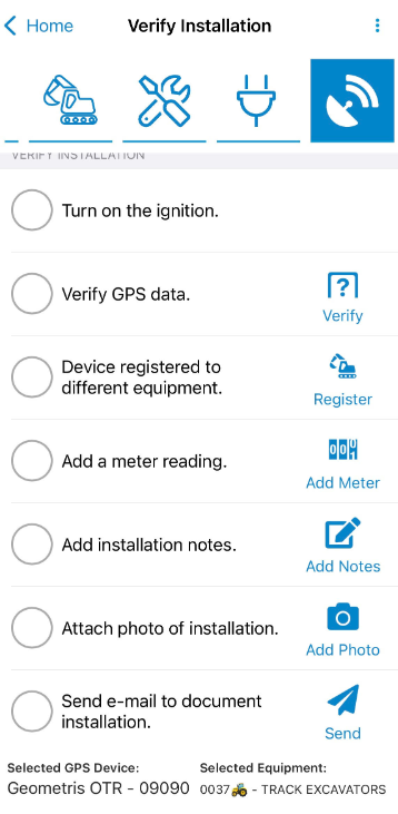 Performing GPS Installs with the HCSS Telematics | Connect Mobile App
