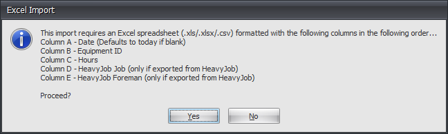 How to Import Utilization Hours from HeavyJob into Equipment360