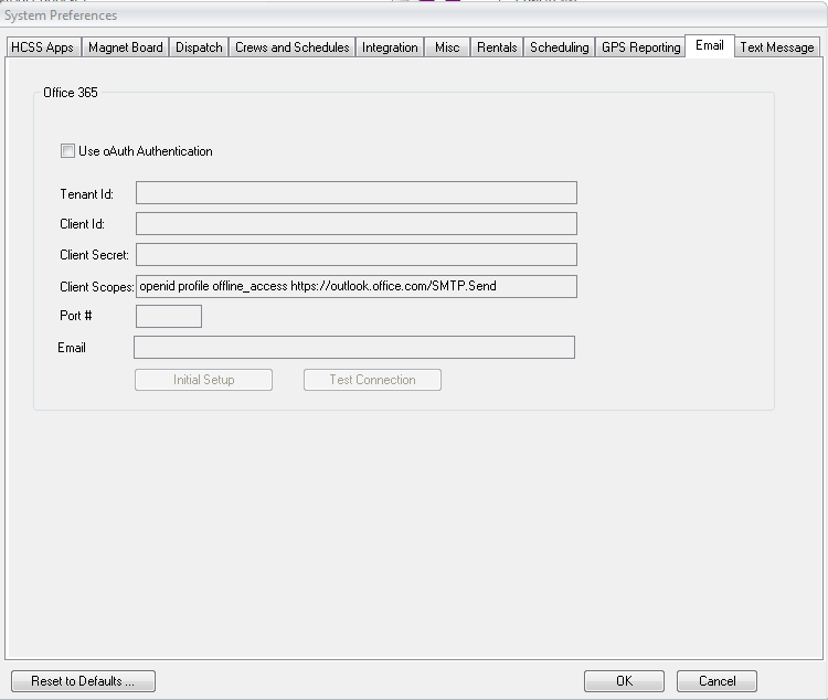 How to Configure Azure Office365 for Integration with Dispatcher Email Setup