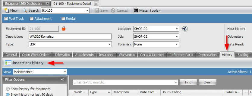 Safety Inspections Integration With Equipment360