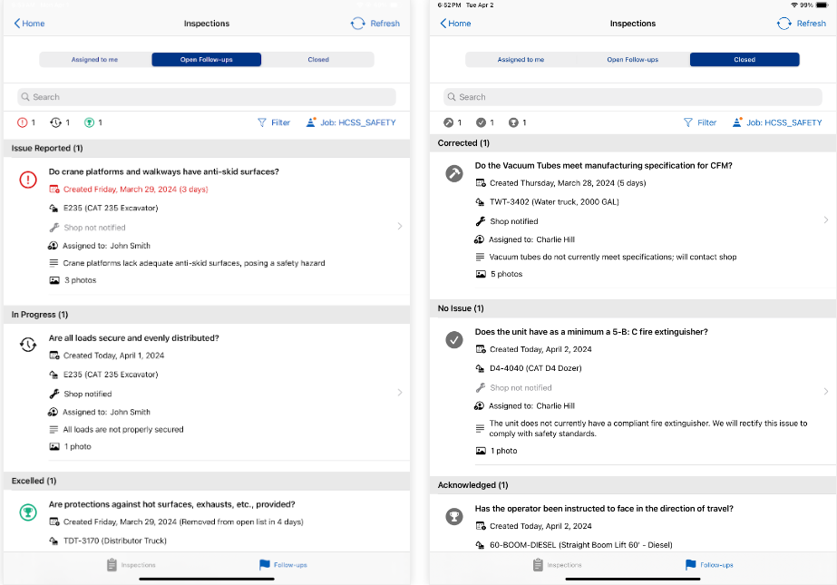 Overview: Inspection Follow-Ups