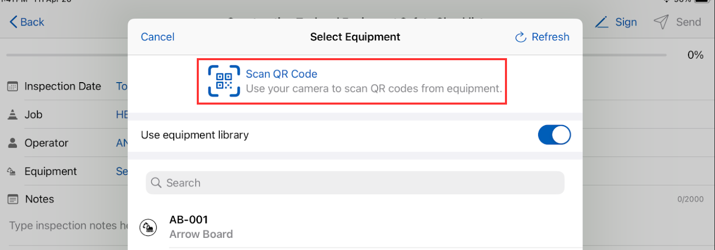 How to Use Scan to Inspect in HCSS Field