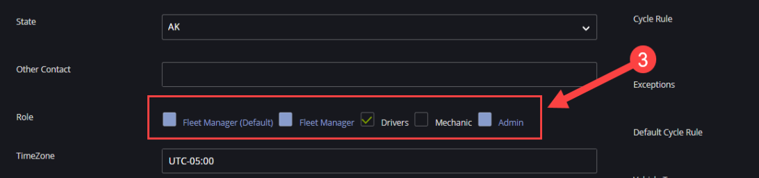 HCSS eLogs' User Roles