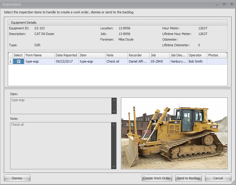 Safety Inspections Integration With Equipment360