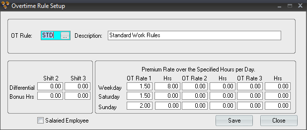 How to Set Up Overtime Rules