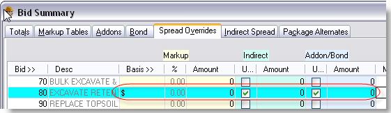 How to Designate a Biditem as a Pass Through Item