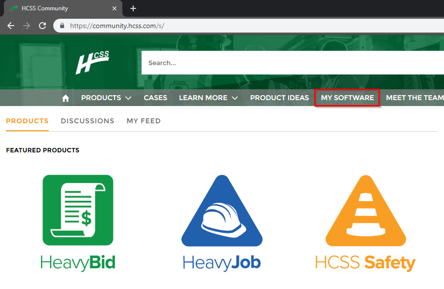 How to Download Installation and Update Files for HCSS Software