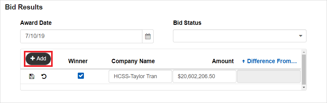 How to Add Bid Results to a Project in HeavyBid Pre-Construction