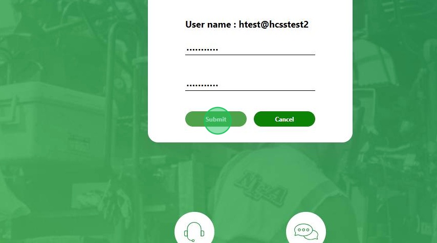 Self-Service HCSS Cloud Password Reset